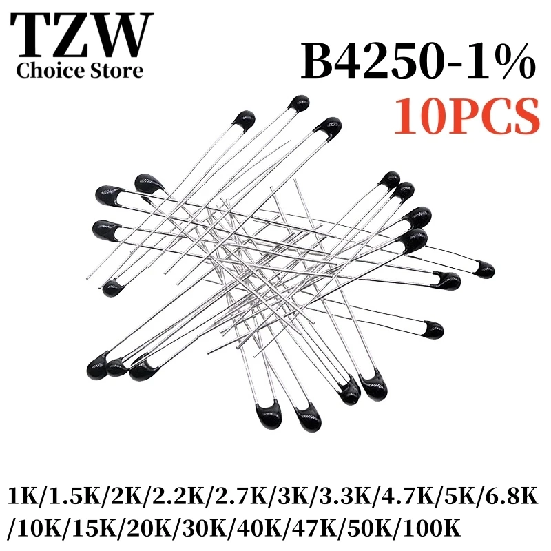 TZW-10PCS-NTC-Thermistor-Thermal-Resistor-MF52-NTC-MF52AT-1K-2K-3K-4-7K ...