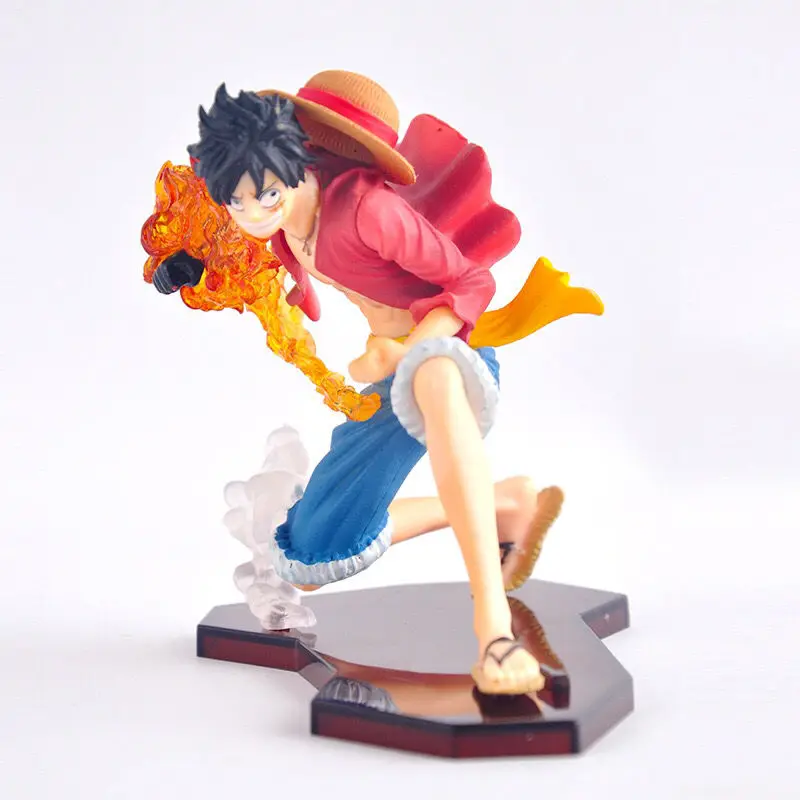 One Piece Figure Running Model Monkey D Luffy Portgas Ace Sabo Backpack ...