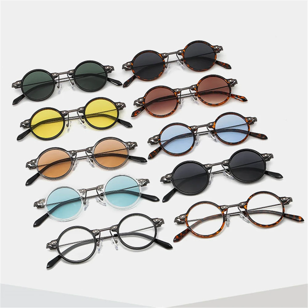 Gafas-de-sol-redondas-peque-as-para-hombre-y-mujer-lentes-Retro-Punk-de ...