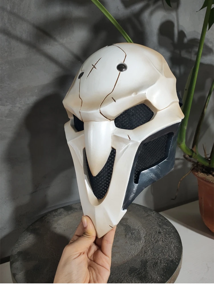 Overwatch Gabriel Reyes Reaper Clay Sculpture Cosplay Mask - AllCosplay.com