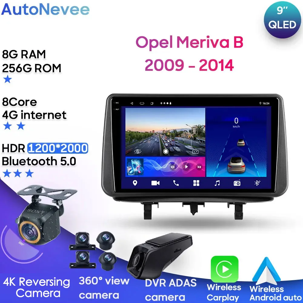 Android-13-Car-Stereo-Radio-Multimedia-Player-For-Opel-Meriva-B-2009 ...
