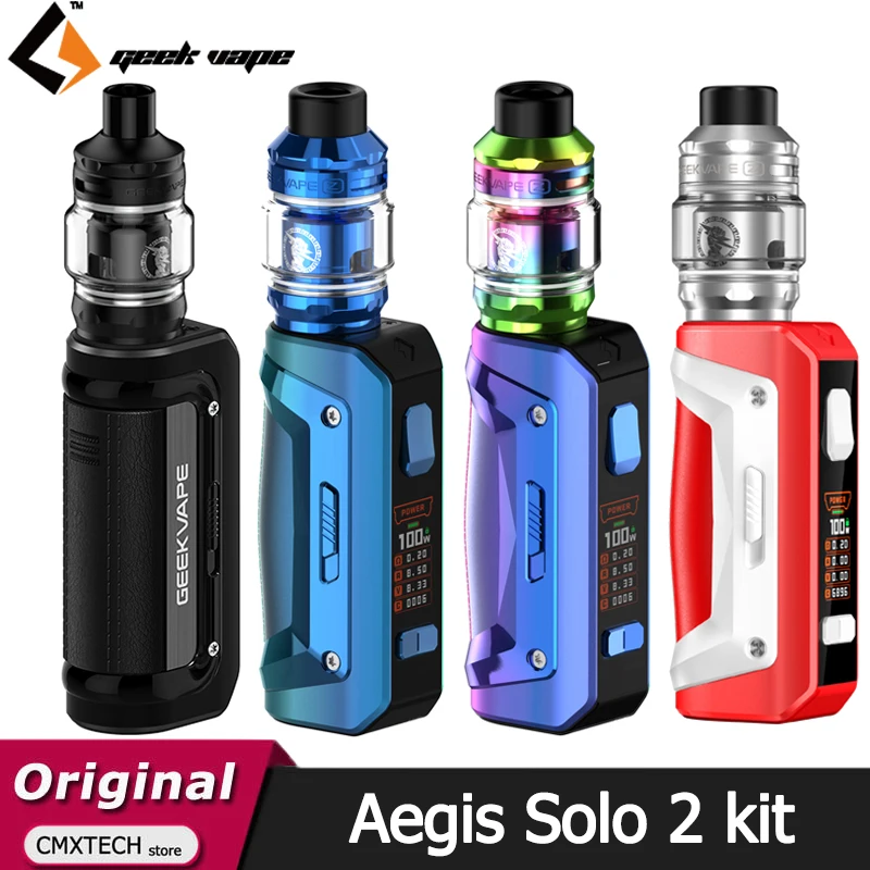 Original-Geekvape-S100-Aegis-Solo-2-Kit-100W-BOX-MOD-Vape-with-Z-Subohm ...