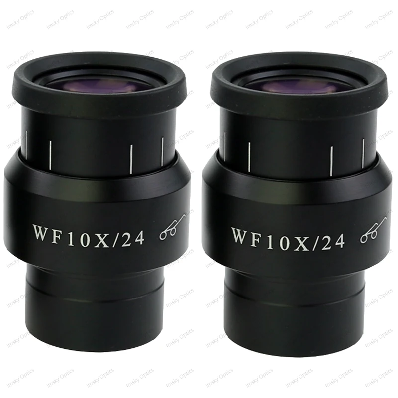 WF10X/24MM Microscope Eyepiece high Point Wide Field Binocular Stereo ...