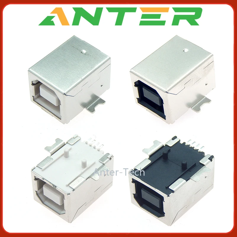 5Pcs Type B Female SMT 180 degree USB-B SMD USB-BF For fax ...