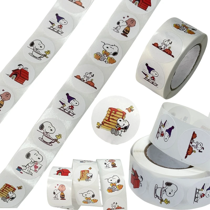 Rollo-de-pegatinas-de-Snoopy-de-Anime-para-lbum-de-recortes-pegatinas ...