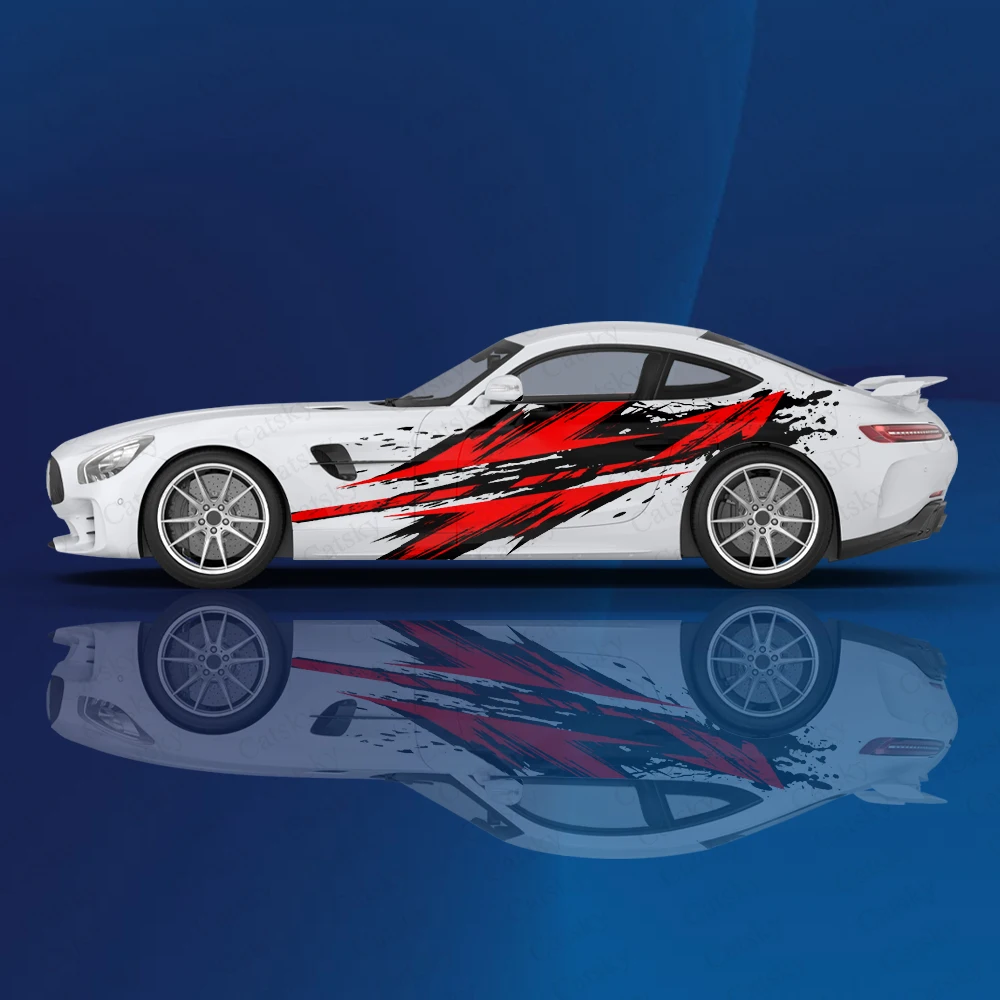 Racing vector graphics mud splatter car side modification stickers car ...