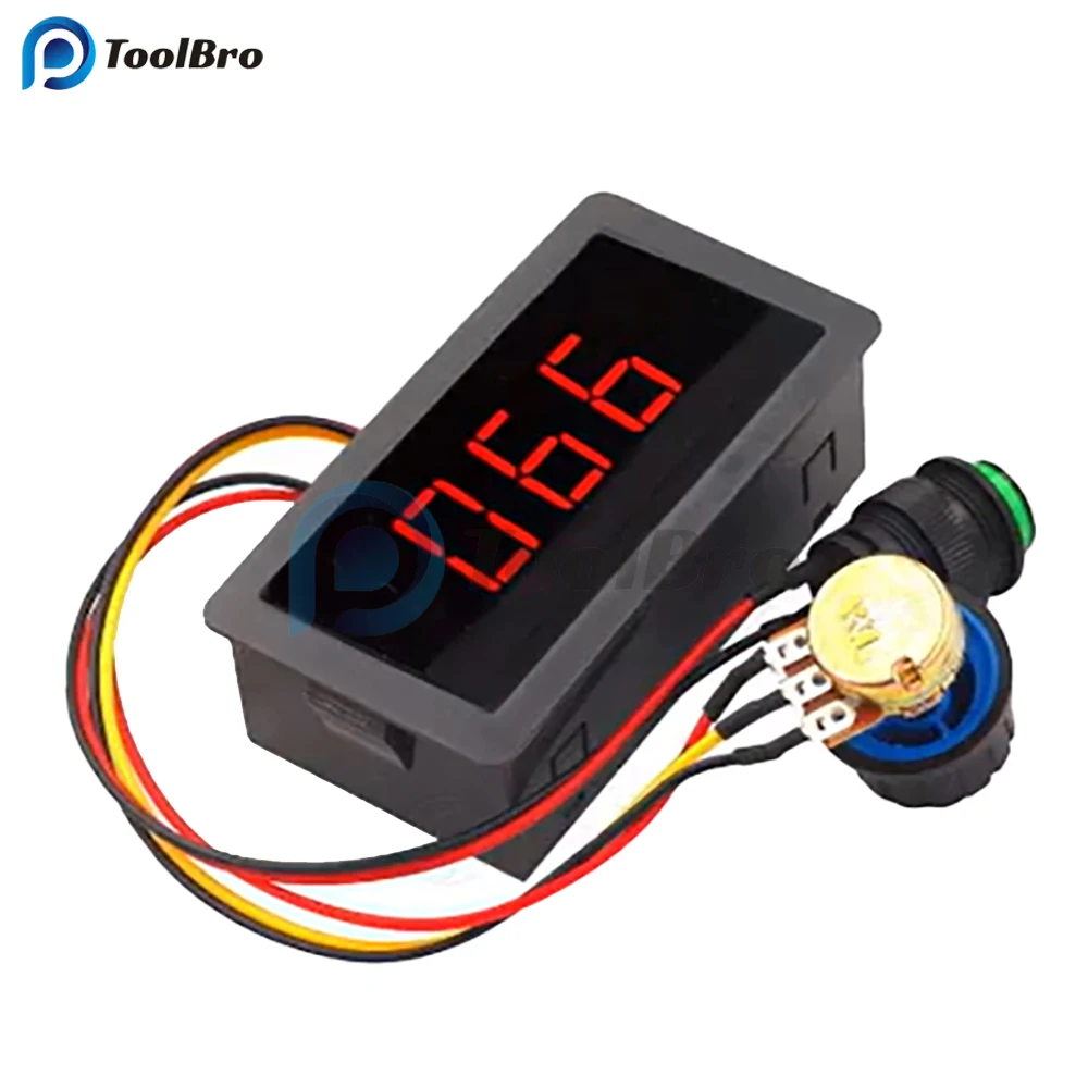DC 6V 12V 24V Adjustable PWM DC Motor Speed Controller Regulator LED ...