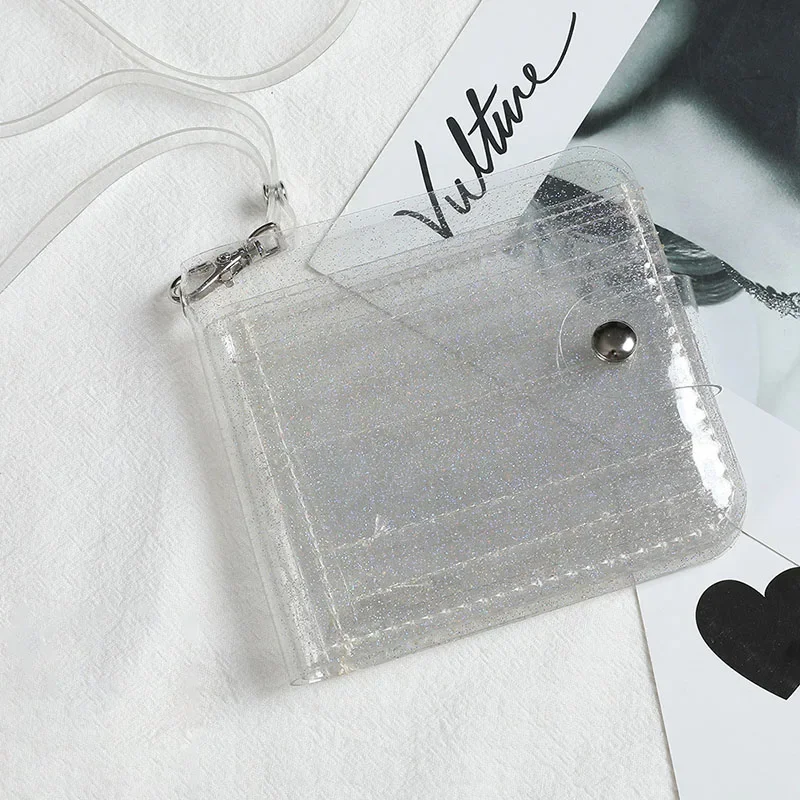 Fashion-Girls-Short-Wallet-PVC-Transparent-Waterproof-Small-Coin-Purse ...