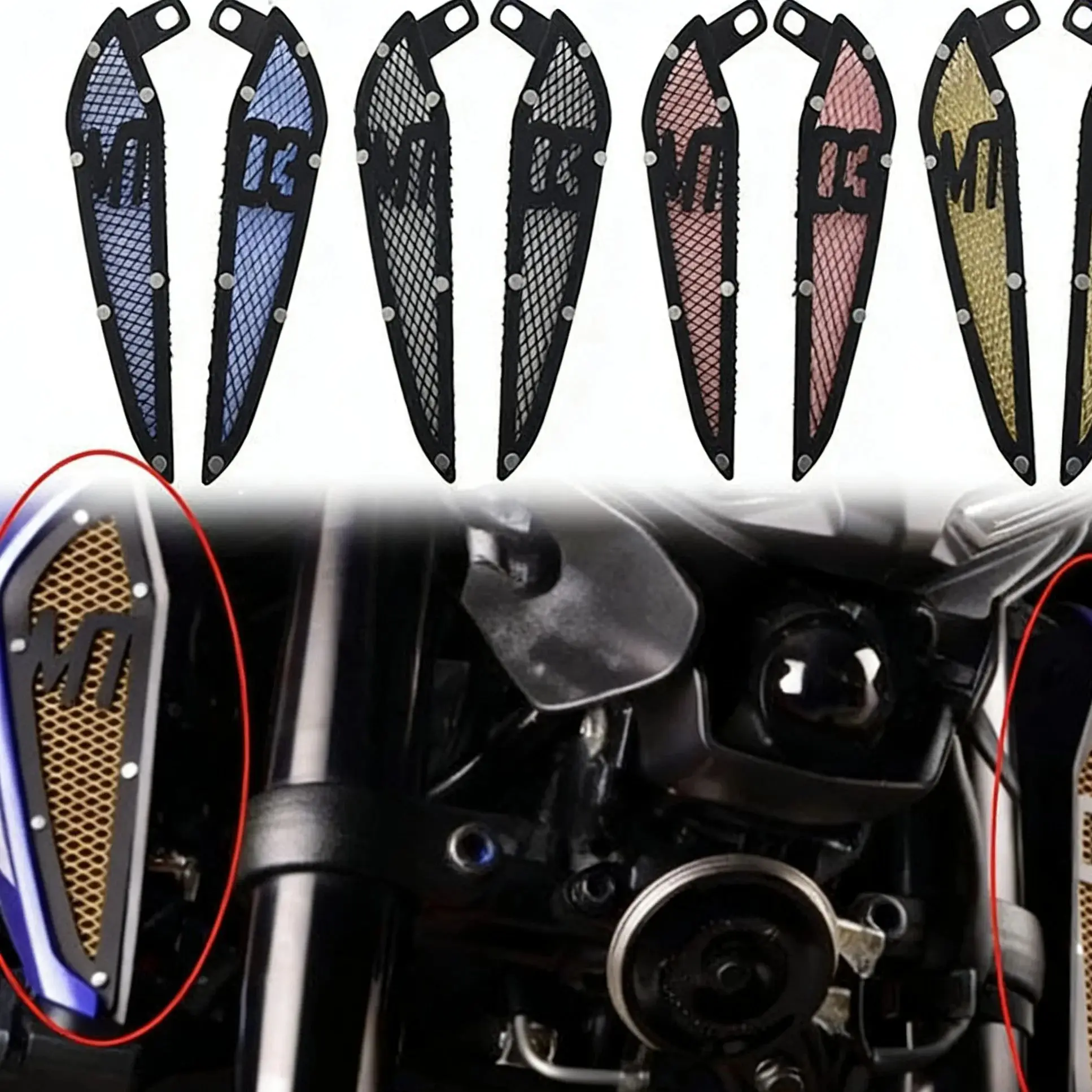 Fuel Tank Air Intake Mesh Inlet Protection For YAMAHA MT-03 MT03 2020 ...
