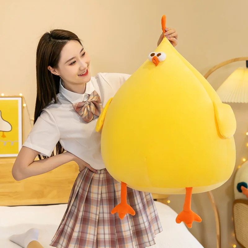 Juguete-de-peluche-de-pollo-Dundun-para-ni-os-mu-eco-divertido-amarillo ...