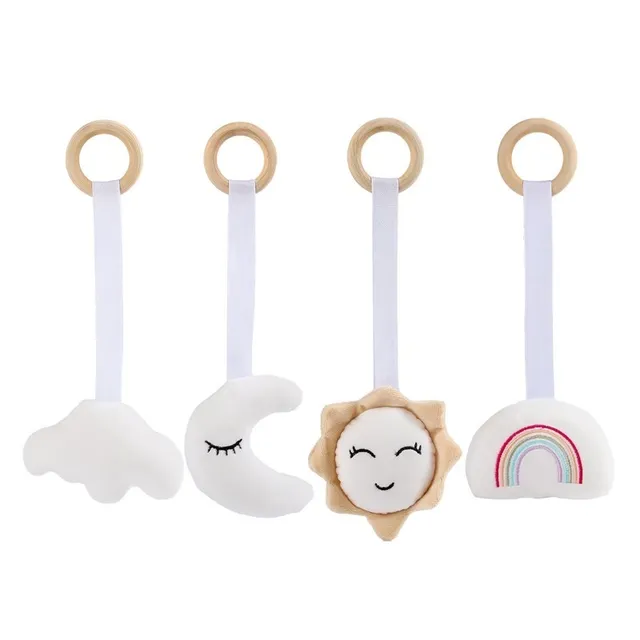 Baby Wooden Triangle Gym Rack Splint Newborn Activity Gym Frame Star ...