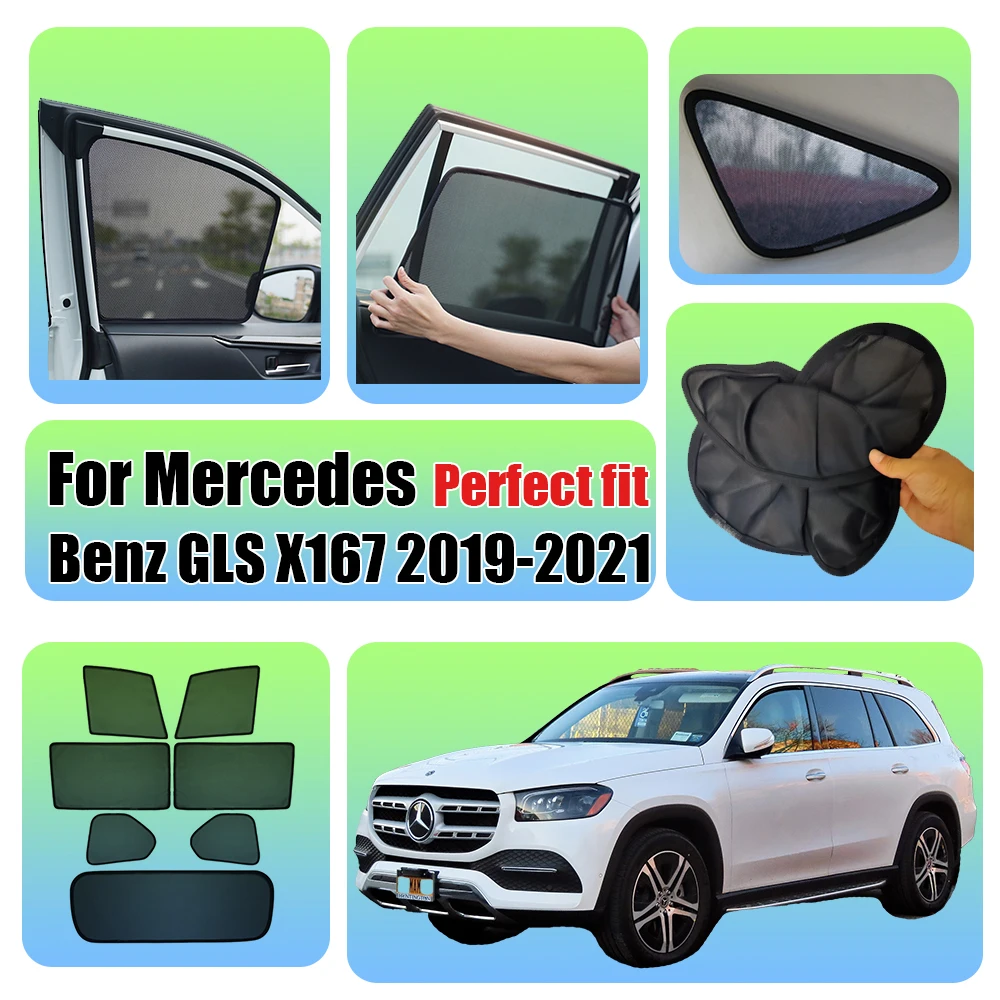 For Mercedes Benz GLS X167 2019-2021 Car Sun Visor Accessori Window ...