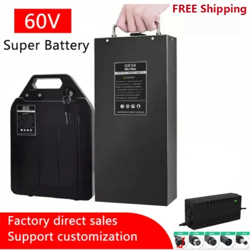 Harley-electric-car-lithium-battery-waterproof-18650-Battery-60V-20Ah ...