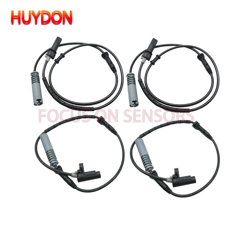 4PCS 34521182076 Front Rear ABS Wheel Speed Sensor For BMW 7 Series E38 ...