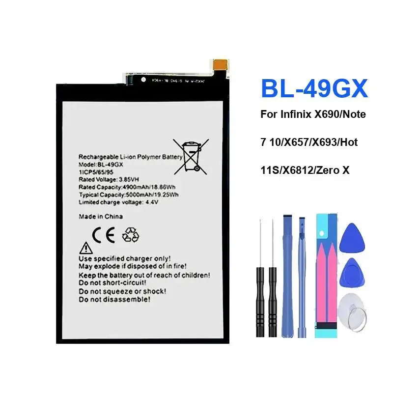 BL-49GX High-Performance Mobile Phone Battery For Infinix X690 Note 7 ...