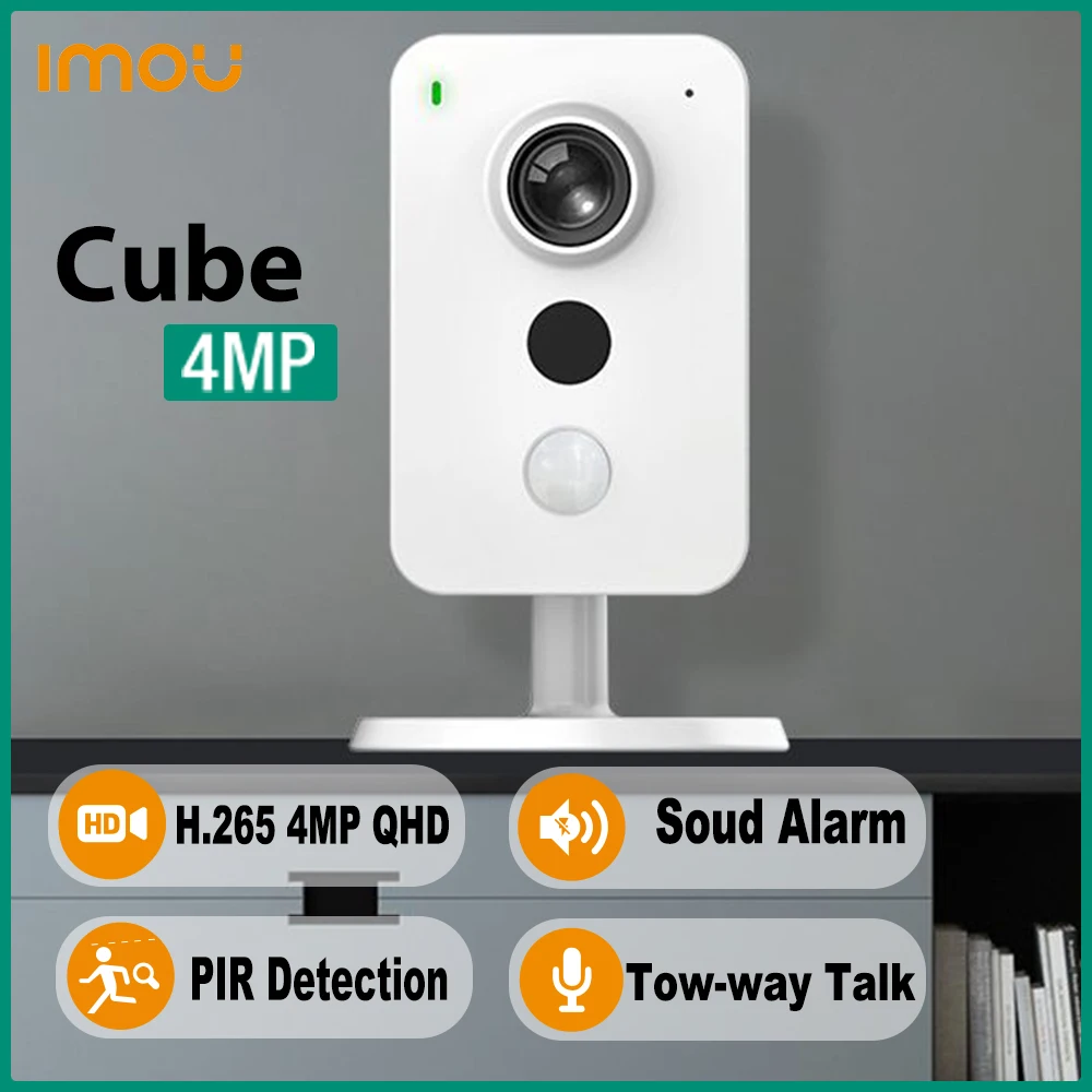 Dahua Imou 4MP Mini Cube WiFi IP Camera Two-way Video Talk Wireless ...