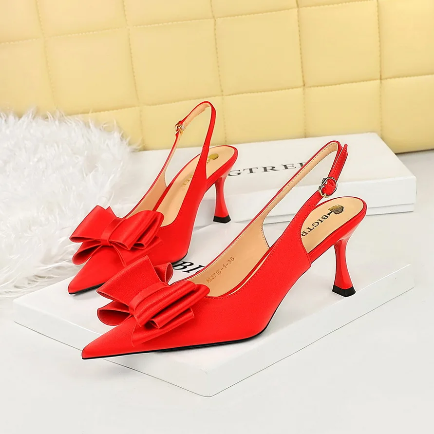 BIGTREE-Shoes-2024-New-Kitten-Heels-Rhinestone-Bow-Women-Pumps ...