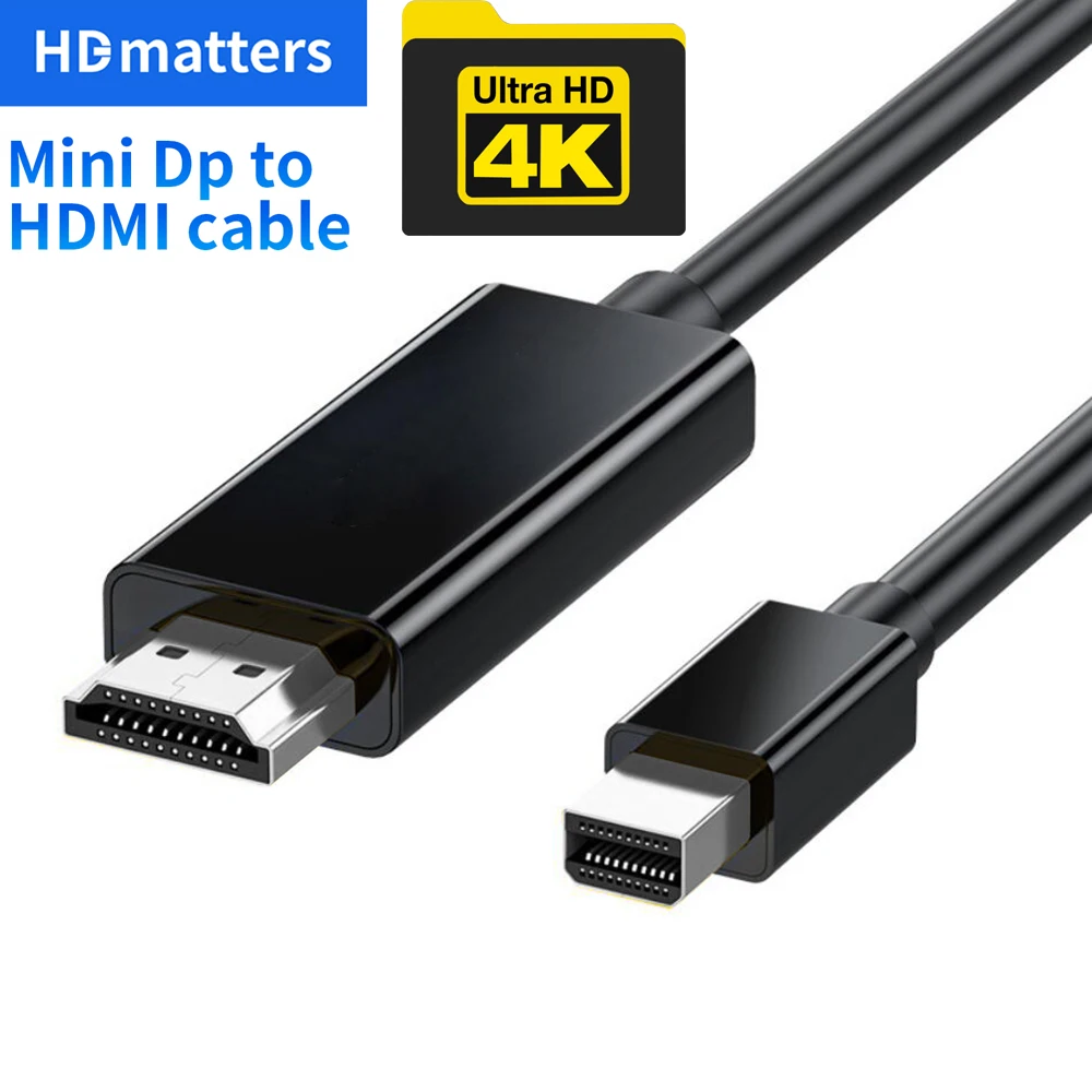 Mini-Displayport-to-HDMI-cable-4K-30Hz-Thunderbolt-Mini-DP-to-HDMI-HDTV ...