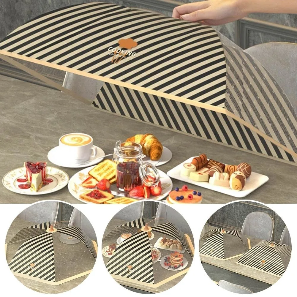 Foldable Table Food Cover Umbrella Style Anti Fly Mosquito Kitchen ...