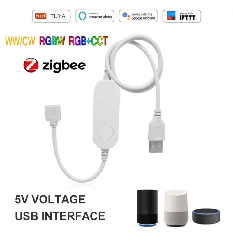 TUYA-Zigbee-Smart-Mini-Led-Strip-Controller-5V-12V-24V-RGBW-RGBWW-RGB ...