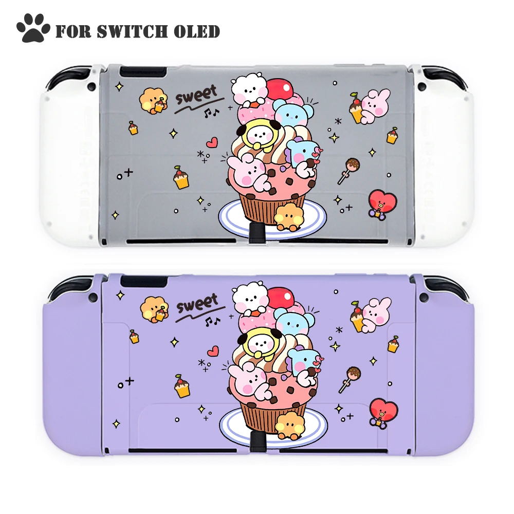 Soft-TPU-Protective-Case-for-Nintendo-Switch-OLED-JoyCons-Shell-Split ...