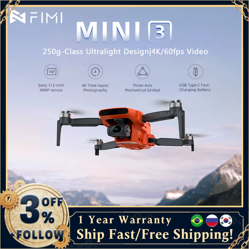 FIMI-Mini-3-Pro-Drone-com-Rastreamento-Inteligente-Super-V-deo-Noturno ...