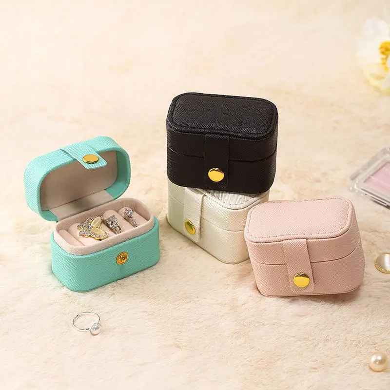 Portable Small Jewelry Organizer Display Travel Simple Mini Gift Case ...