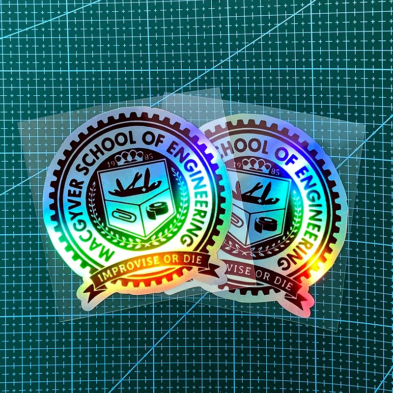1PC Macgyver School of Engineering Motorcycle Stickers for Motorbike ...