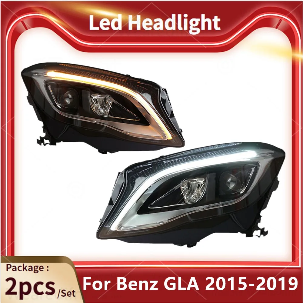 Car-Front-Lights-For-Benz-GLA-Headlights-2015-2019-GLA200-GLA250-W156 ...
