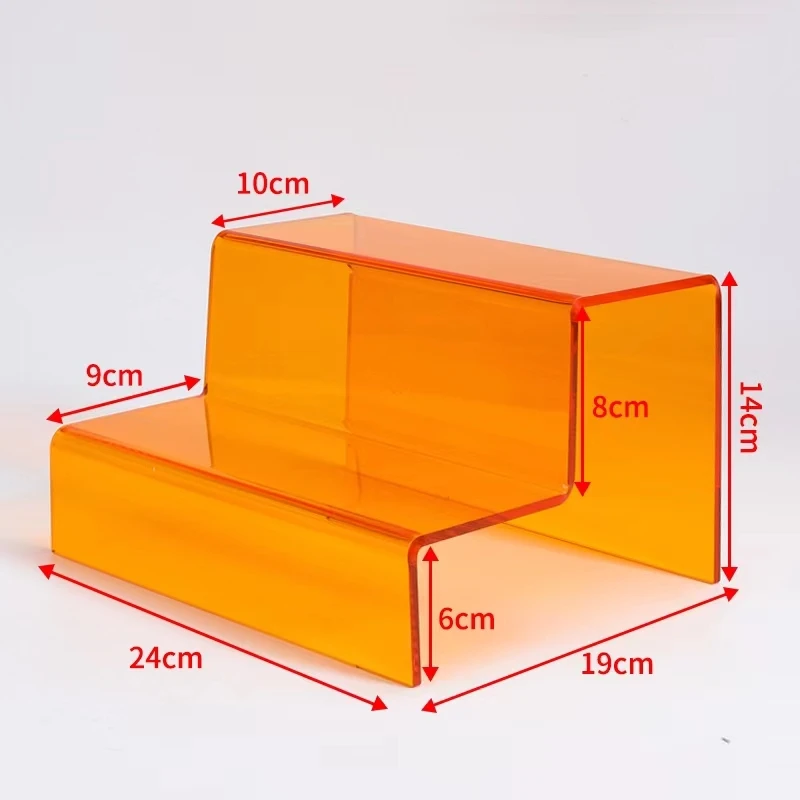 Custom Made Clear Colorful Acrylic Shelf Table Top Display Stand ...