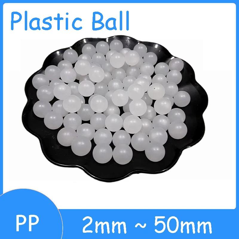 1-1000pcs PP Plastic Ball Diameter 2mm 3mm 3.175mm 7mm 9.525mm-50mm ...