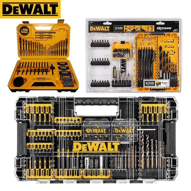 DEWALT Original Combination Drill Bit Set DT70758 DT71563 DWANGFT100SET ...