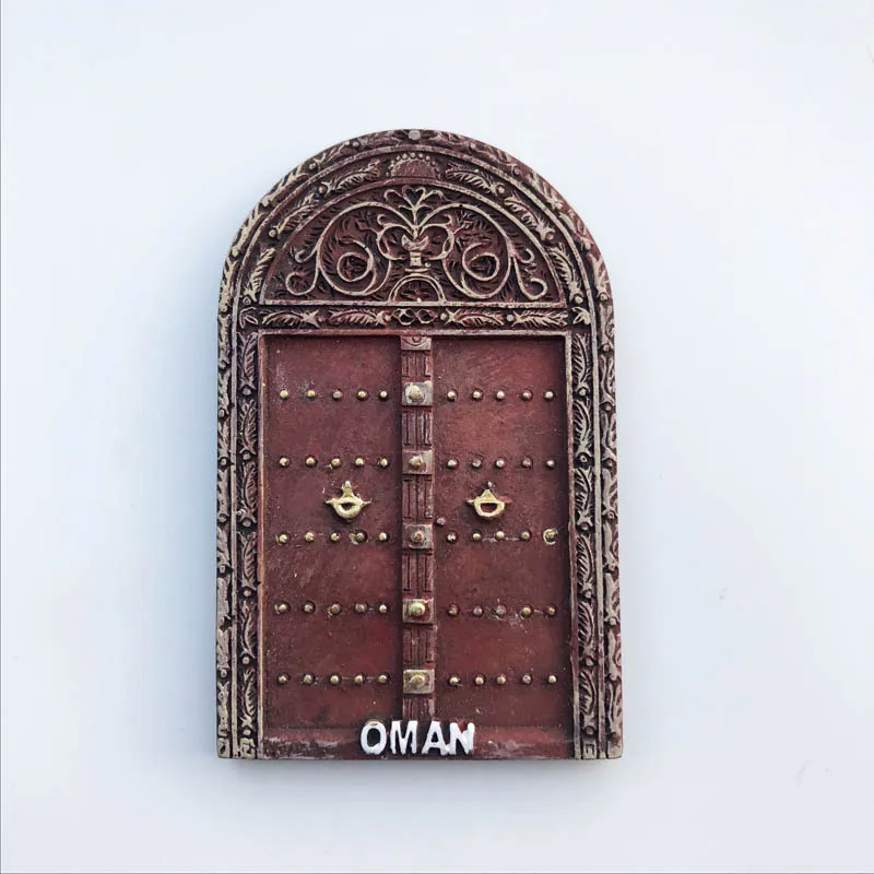 Fridge-Magnet-Oman-Wooden-Door-Creative-Resin-Decoration-Crafts-Tourism ...