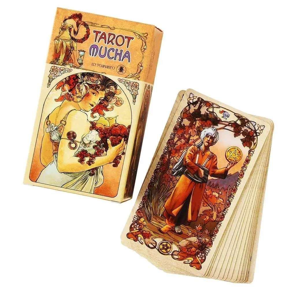 Mucha-Tarot-Oracle-Cards-English-Version-Board-Games-Deck-Mysterious ...