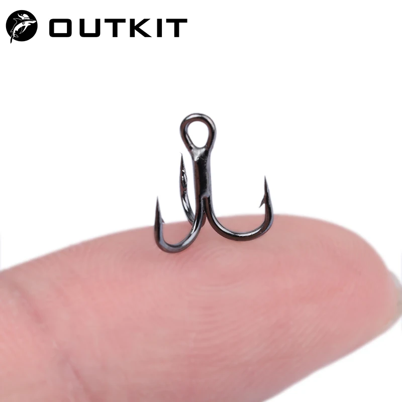 OUTKIT-10pcs-3x-Strong-Super-Sharp-Round-Treble-Hook-Antirust-High ...