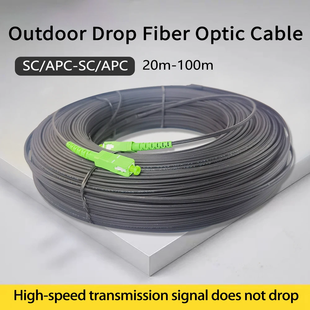 20M-30M-40M-50M-black-SC-APC-SC-APC-FTTH-Outdoor-Drop-Fiber-Optic-Cable ...