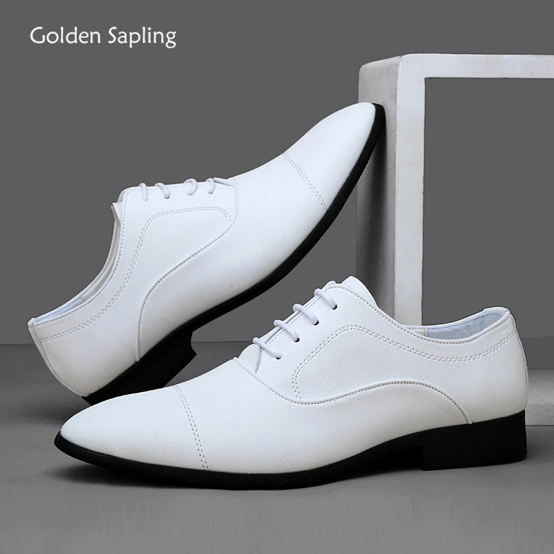 Sapato-formal-masculino-de-rebento-dourado-oxfords-branco-sapato-de ...
