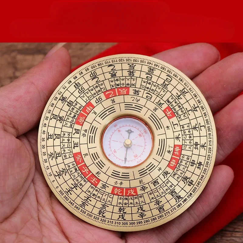 1pcs-Brass-solid-comprehensive-compass-carrying-small-copper-round ...