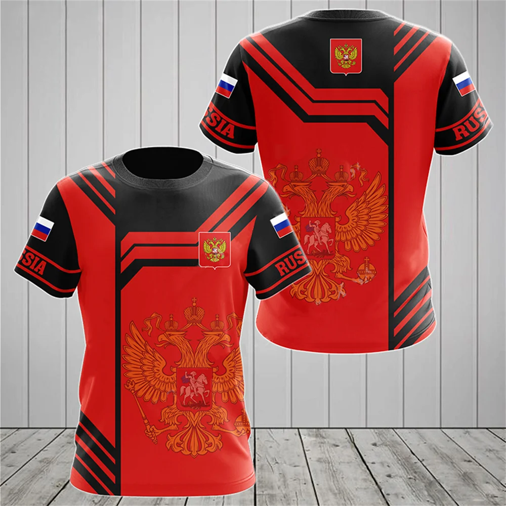 Camisetas-de-manga-corta-con-bandera-rusa-para-hombre-ropa-informal ...