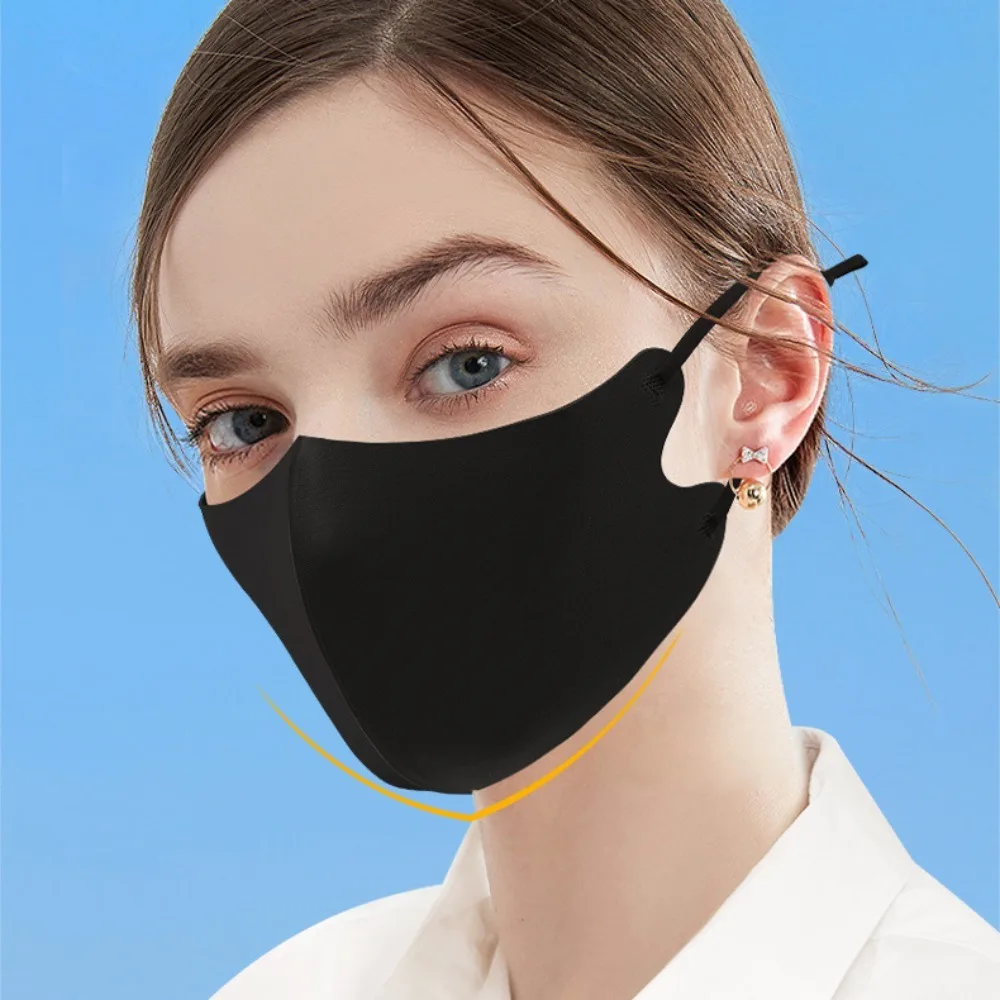 UPF50+ Ice Silk Sunscreen Mask Summer Outdoor Sports Riding Face Mask ...