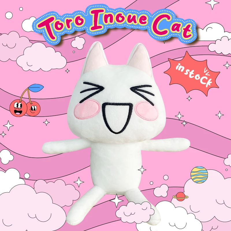 Peluche-de-gato-de-Toro-Inoue-para-ni-os-juguete-de-peluche-de-Anime-mu ...