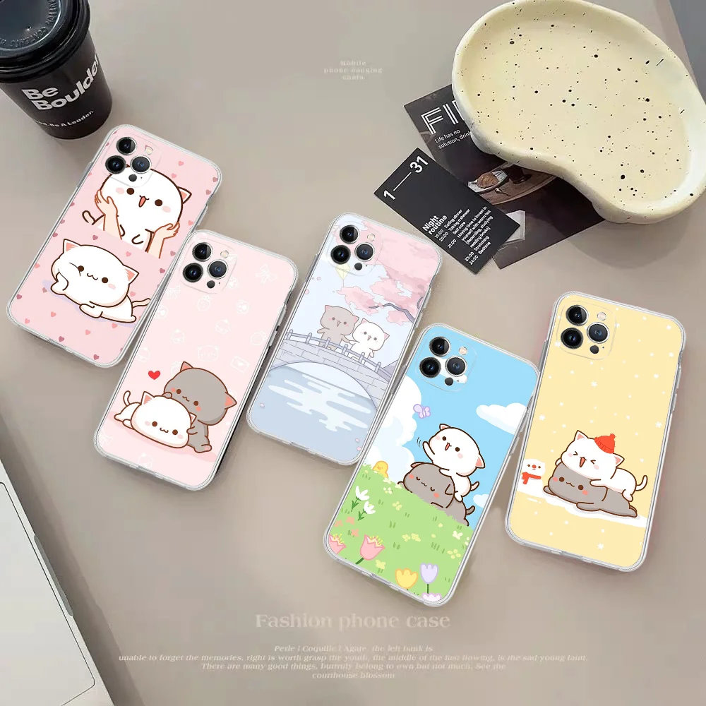 Mochi-peach-cat-Phone-Case-Silicone-Soft-for-iphone-15-14-13-12-11-Pro ...