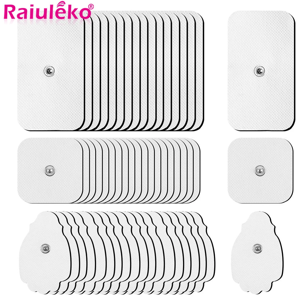 50/100Pcs Tens Replacement EMS Pads ELECTROD Nerve Muscle Stimulator ...