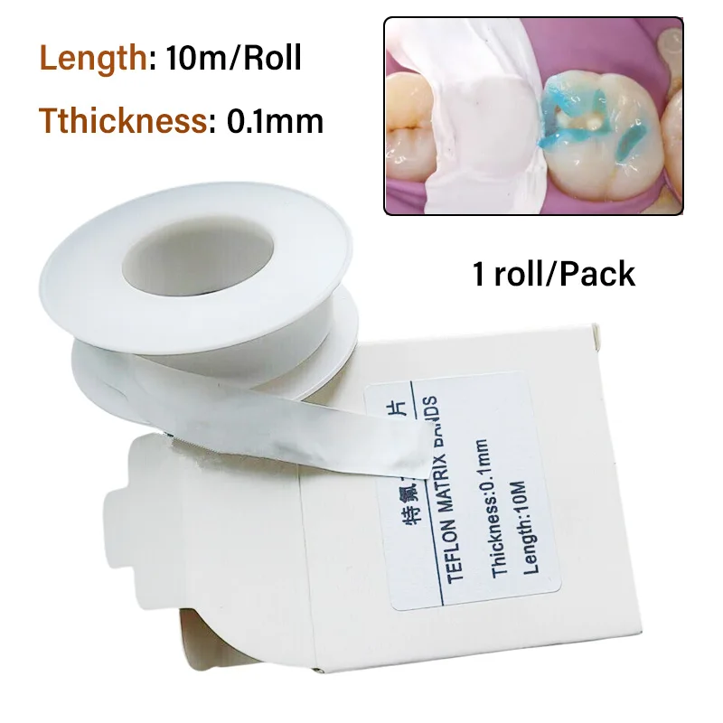 10m-Roll-Dental-Teflon-Film-White-matrix-bands-For-Restoration-Light ...