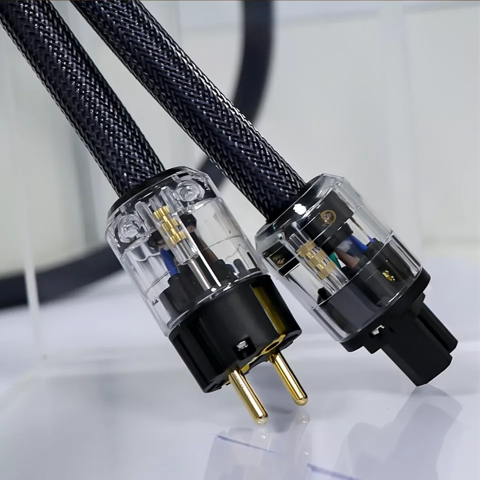 Hifi-Audio-US-EU-Power-Cord-Cable-Western-Electric-Power-Plug-OFC ...