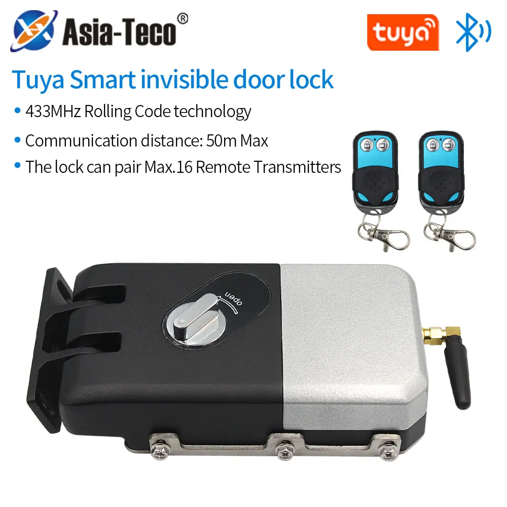 Tuya-smart-Invisible-Wireless-Electric-Smart-Lock-With-433M-Remote ...