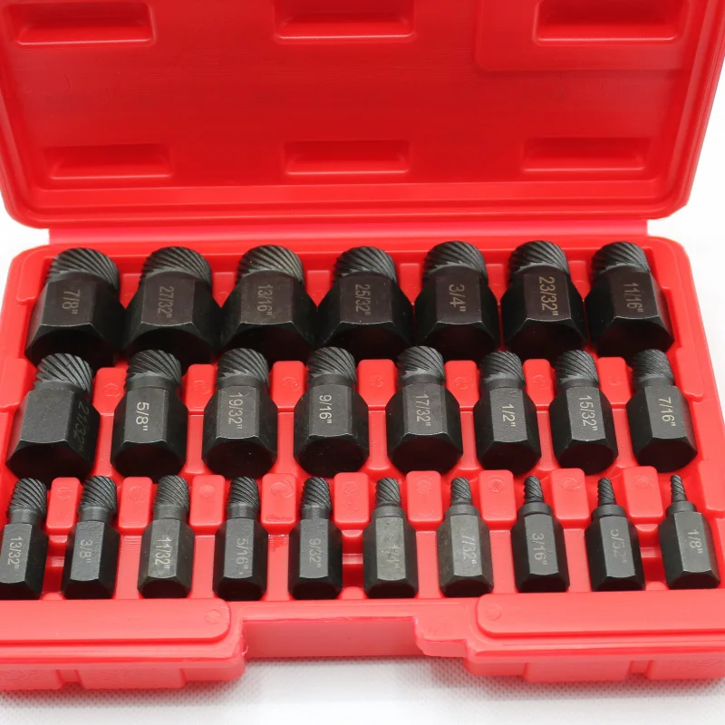 25pcs-Durable-Steel-Screw-Extractor-Set-Easily-Remove-Damaged-Bolts-and ...