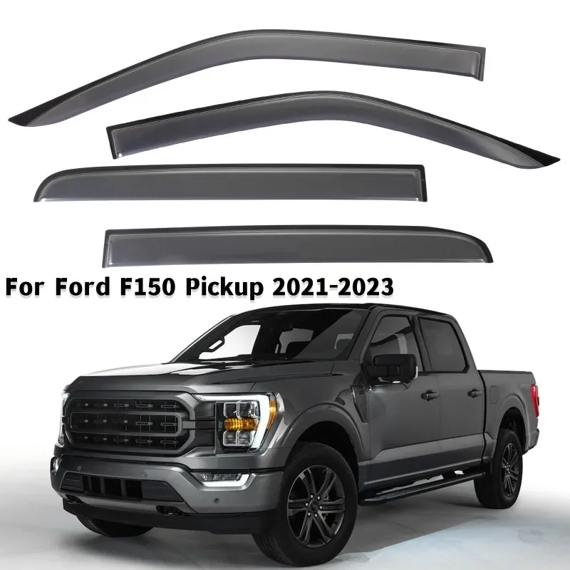4Pcs/set Car Side Window Wind Deflectors Vent Visors Sun Wind Rain ...