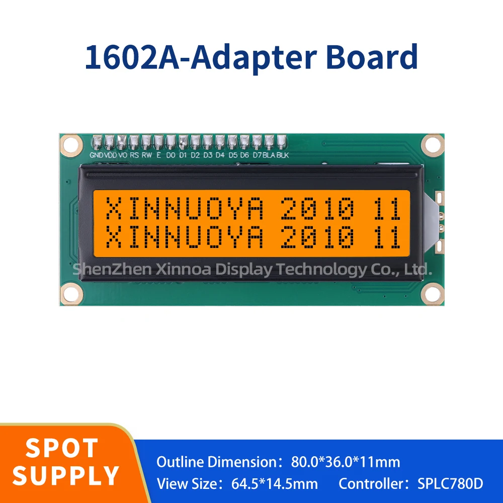 Lcd1602-1602-Module-Blue-Green-Screen-16X2-Character-Lcd-Display-Module-Hd44780-Controller ...