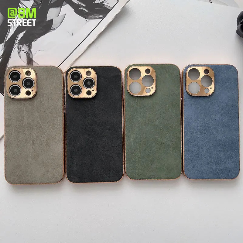 Luxury-Suede-Phone-Case-For-iPhone-11-12-13-14-Pro-Max-14Plus-13 ...